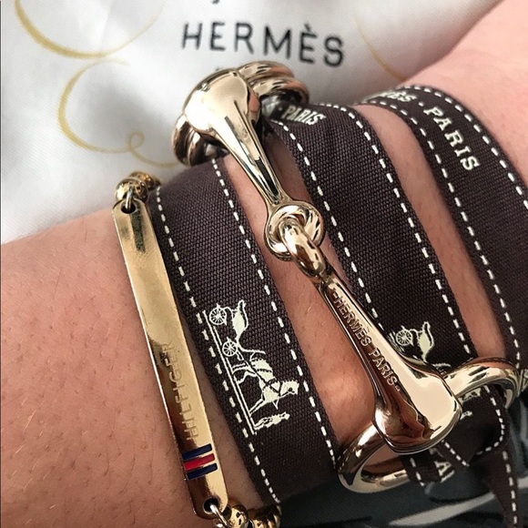 Hermes | Accessories | Hermes Authentic Iconic Brown Bolduc Ribbon 8 ...